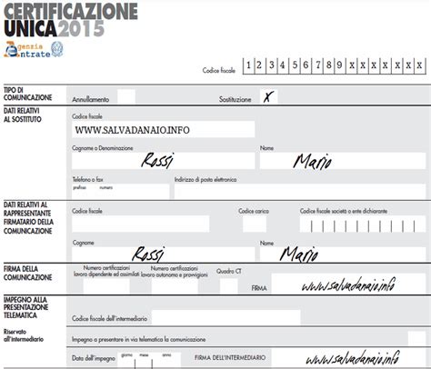 Come Richiedere Modello Cu Per Inviare Certificazione Unica