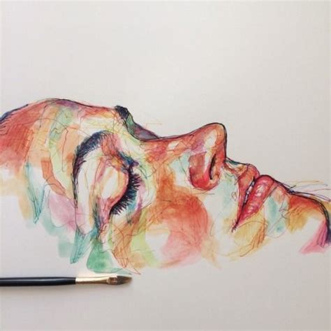 Noel Badges Pugh Tumblr Art Watercolor Paintings Watercolor Art