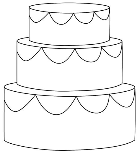 Desenhos De Bolo De Anivers Rio Para Colorir Bora Colorir
