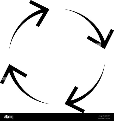 Circular Circle Arrow Element As Recycling Update Refresh And Reload