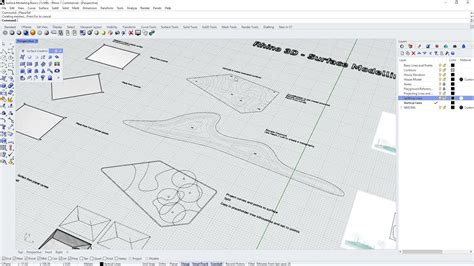 W9 Rhino 3D Basics Surface Modelling Part II Create Topo With The