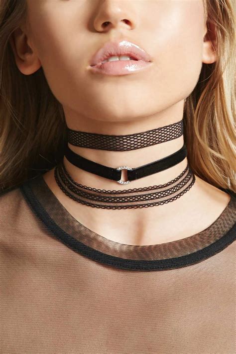 90s Fashion Trends Lace Choker Necklace Chokers Choker Necklace