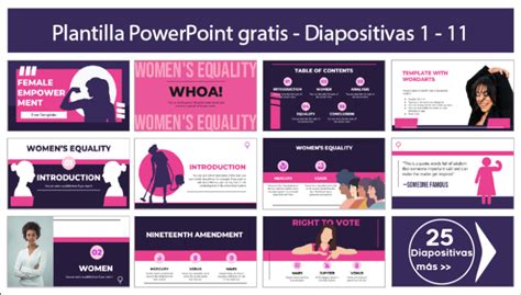 Plantilla PowerPoint De Empoderamiento Femenino Plantillas Gratis