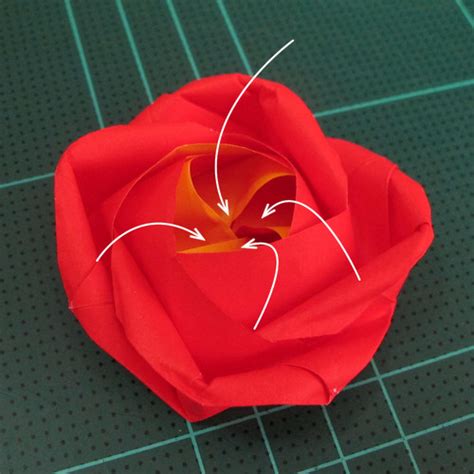 สอนวธพบกระดาษเปนดอกกหลาบ แบบฐานกงหน Origami Rose Flickr