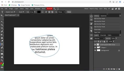 How To Curve Text In Photopea AGuideHub