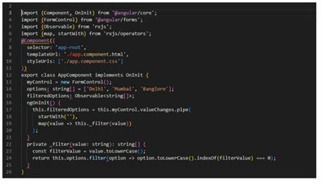 angular material autocomplete overview and configure with application