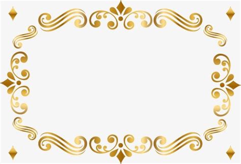 Moldura Dourada Frame Dourado Png Fundo Transparente Faça o download