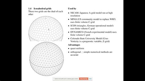 grids and numerical methods for atmospheric modelling youtube