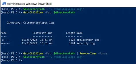 how to delete all files in a folder in powershell active directory tools
