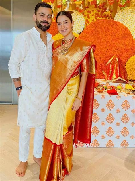 Virat Kohli And Anushka Sharma Are The Perfect Traditional Couple At