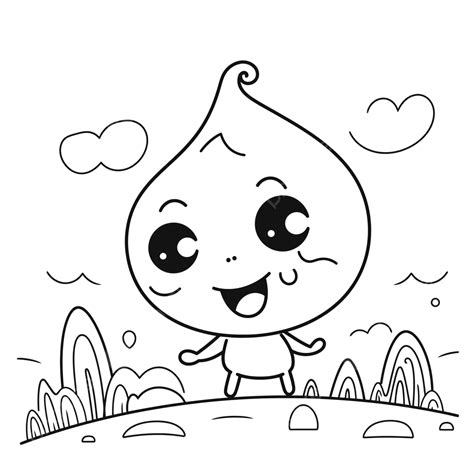 Dibujo Para Colorear De Una Gota De Agua Para Colorear Infoupdate Org