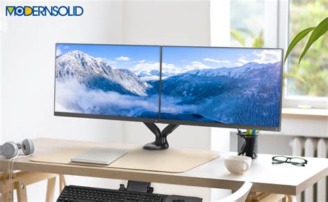 Amazon Aluminum Dual Monitor Stand Full Motion Adjustable Dual