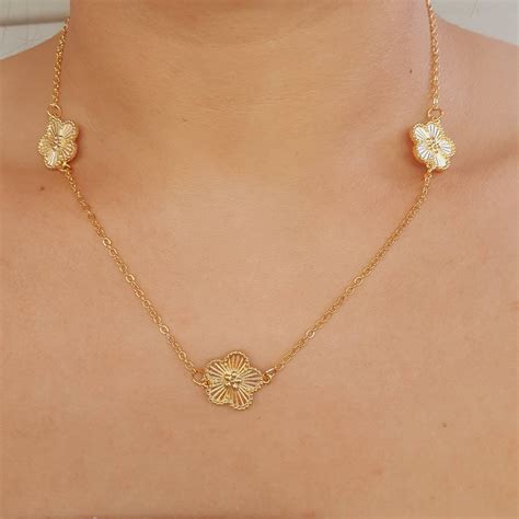 Colar Folheado A Ouro K Virginia Flores Ch Rie Bijoux