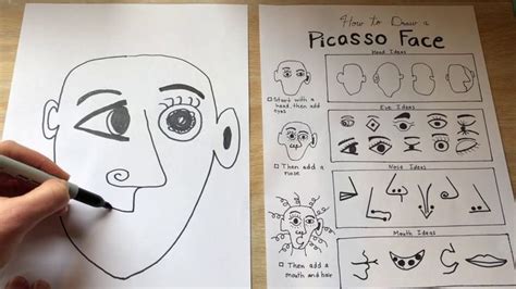 Art Lessons Online How To Draw A Picasso Face K Art Lessons