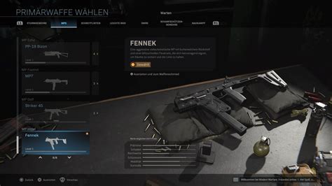 CoD Modern Warfare Fennek Aufsätze Werte und Loadout
