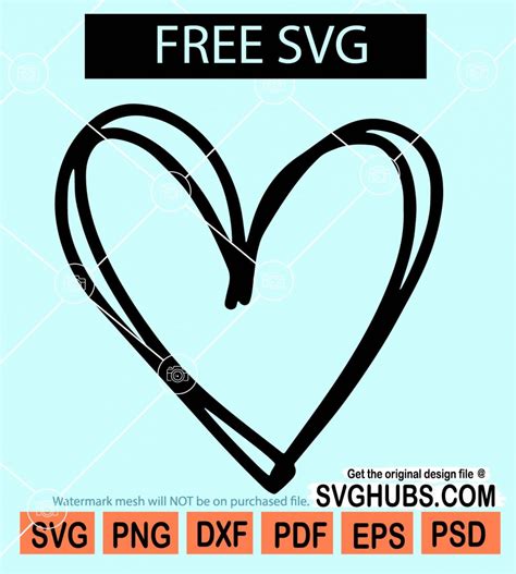 Doodle Heart Svg Free Hand Draw Heart Svg Free Heart Shape Svg Free
