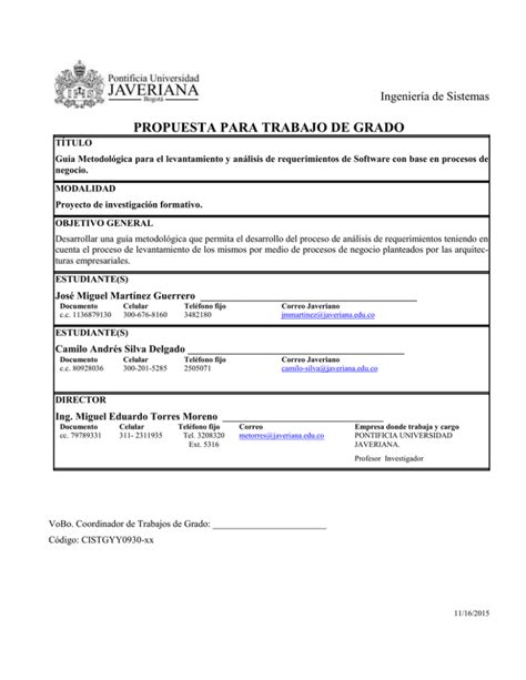 Propuesta Final De Trabajo De Grado Formato DOCX