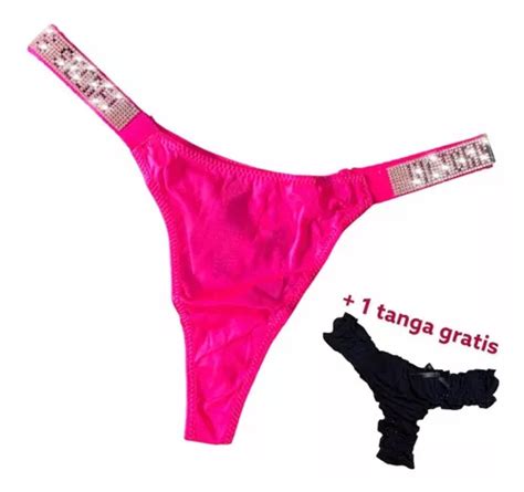 Tanga Bikini Tipo Victorias Secret Neon Brillos Shine Env O Gratis