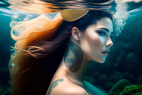 Lexica Underwater Photography Full Body Portrait Of Beautiful