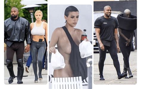 Photos Kanye Wests Wife Bianca Censori Turns Heads With Her See