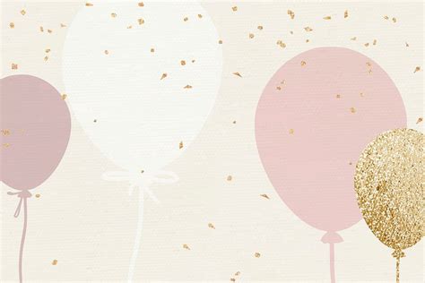 Luxury Balloon Vector Background Celebration Free Vector Rawpixel