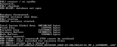 Ora 01033 Oracle Initialization Or Shutdown In Progress Oracle Forums