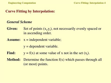 ppt engineering computation curve fitting interpolation 1 powerpoint presentation id 2972225