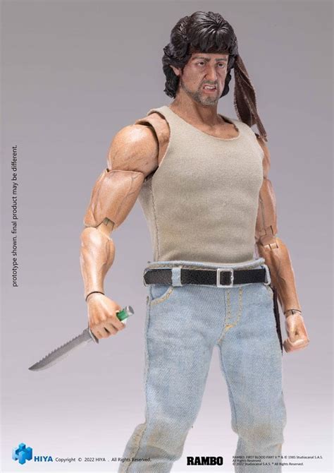 HIYA TOYS FIRST BLOOD SUPER EXQUISITE JOHN RAMBO ACTION FIGURE