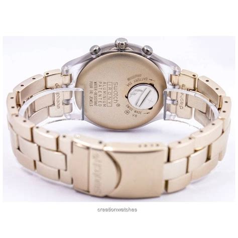 Swatch Irony Diaphane Full Blooded Caramel Chronograph Svck Ag