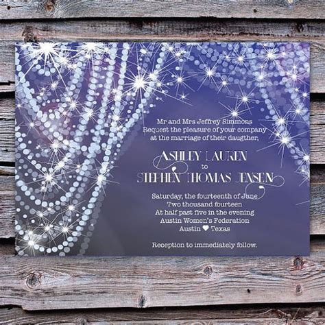 Wedding Invitation Diamonds And Pearls Etsy Diamond Wedding Theme