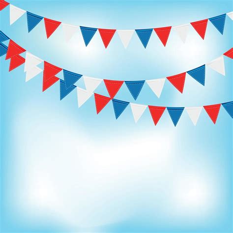 Fondo de fiesta con banderas ilustración vectorial 4563509 Vector en