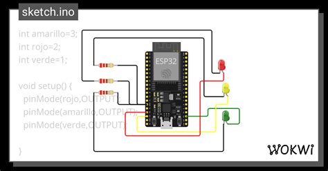 semaforo wokwi esp32 stm32 arduino simulator