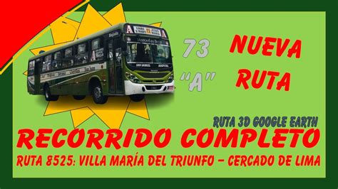 Recorrido Completo 3D ETUPSA 73 RUTA 8525 YouTube