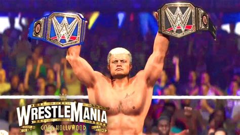 CODY RHODES FINISHES THE STORY AT WRESTLEMANIA FINISH THE STORY 2K