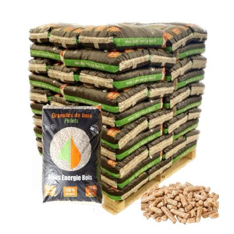 Granulés de bois 100 résineux EN Plus A1 Palette 70 sacs
