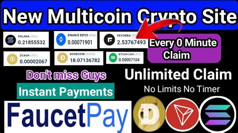 New Multicoin Crypto Faucet Every 0 Minute Claim No Timer No