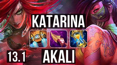 Katarina Vs Akali Mid Quadra M Mastery Games Euw