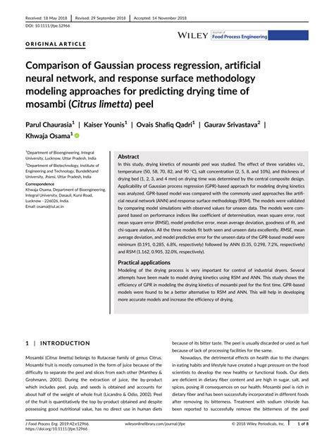 comparison of gaussian process regression artificial neural network and response surface
