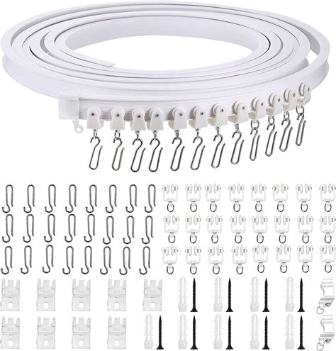 ZHIQIN 3M Rail Rideaux Tringle Rideau Flexible Rail De Rideau Flexible