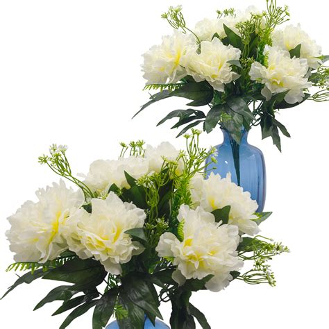 7X KWIATY BUKIET SZTUCZNYCH KWIATÓW OZDOBNYCH 45CM decortrend Sklep