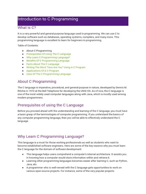 introduction to c programming pdf c programming language computer programming