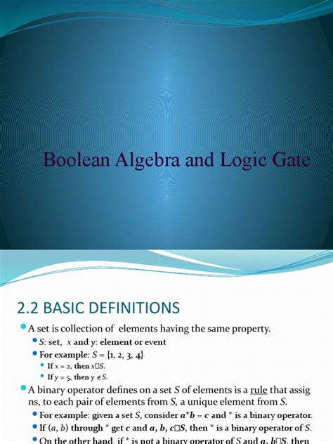 boolean algebra and logic gate pdf logic gate boolean algebra