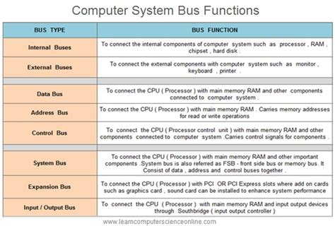 Types Of Data Bus