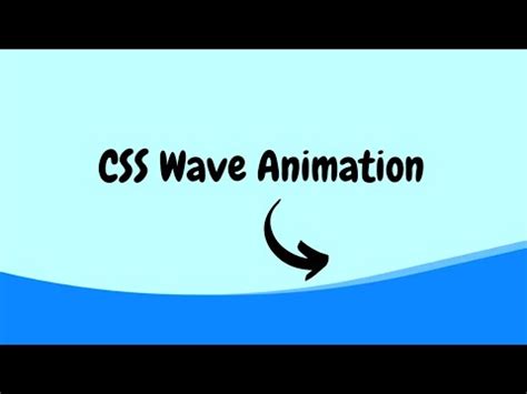 CSS Wave Animation YouTube