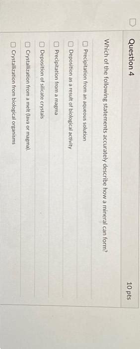 Solved Which Of The Following Statements Accurately Describe Chegg