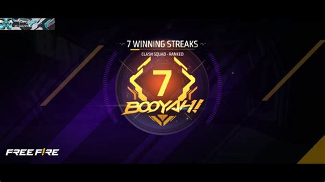 Way To 7 Booyah Winning Streaks Garena Free Fire Fr Entertainment
