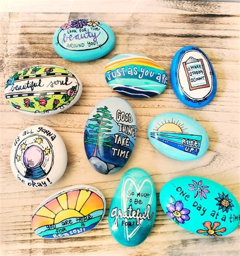 Inspirational Painted Positive Rocks Painted Rocks Etsy