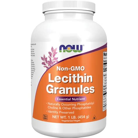 Now Foods Lecithin Granules Non Gmo Lb Granules Swanson Health Products