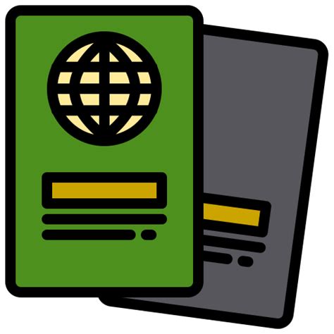 Icono De Pasaporte Xnimrodx Lineal Color