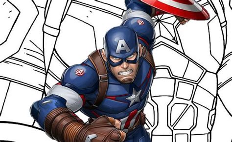 Desenhos do Capitão América para colorir Bora Colorir